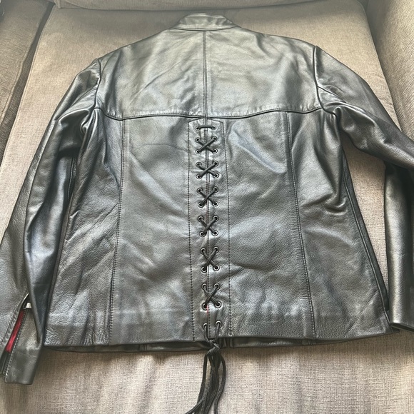 JL Leathers | Jackets & Coats | Gorgeous Like New Corset Back Black ...